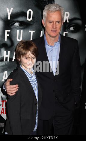 John Slattery and son New York premiere of 'The Adjustment Bureau' at ...