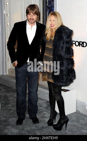 Rodger Berman and wife Rachel Zoe at the Tom Ford Beverly Hills Store ...