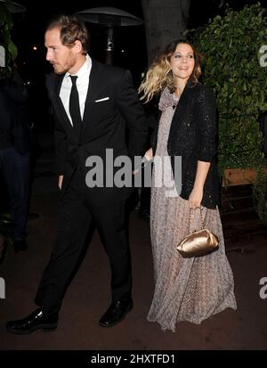 Drew Barrymore and Will Kopelman arriving at the LA Lakers game Los ...
