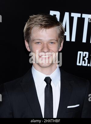 Lukas Till attending the "Battle: Los Angeles" premiere held at the ...