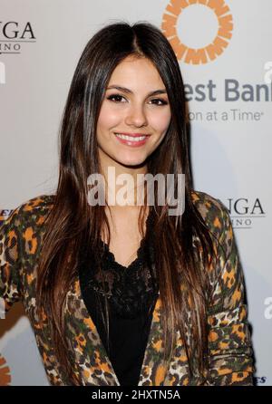 Victoria Justice attending the Lakers Casino Night held at the Staple ...