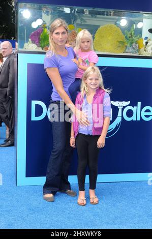 Gabrielle Reece and Daughters at the World Premiere of DOLPHIN TALE ...
