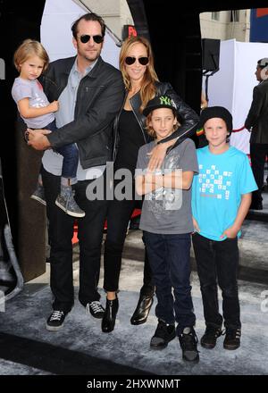 Manu Boyer, Kim Raver and Family attending IRIS A Journey Into The ...