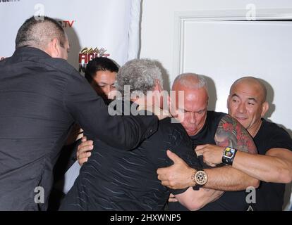 Lou Bellera and Joey Buttafuoco during the "Celebrity Fight Night ...