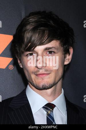 Giles Matthey at the Los Angeles Premiere of "Jobs" held at the Regal ...