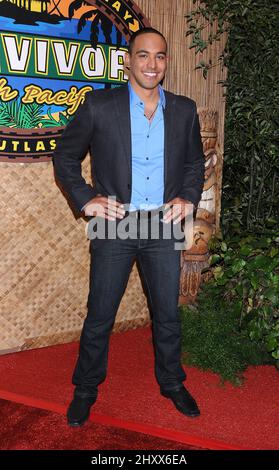 Albert Destrade during the "Survivor: South Pacific" finale and reunion ...