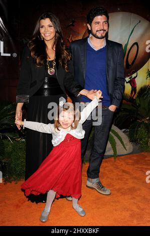 Ali Landry and her family at the Cirque du Soleil "OVO" Celebrity ...
