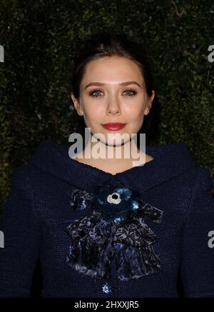 Elizabeth Olsen attending the Chanel Pre-Oscar Dinner held at Madeo ...