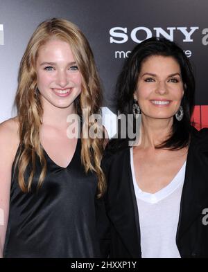 sela Ward and daughter at The 21 Jump Street Premiere at the Chinese ...