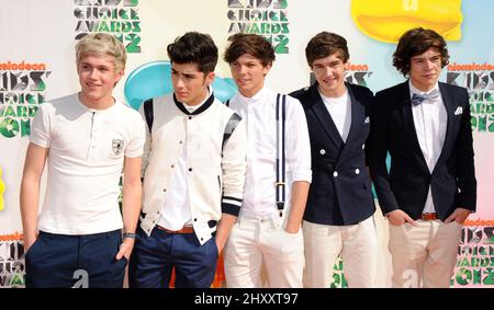 One Direction at the Nickelodeon's 25th Annual Kids' Choice Awards held ...