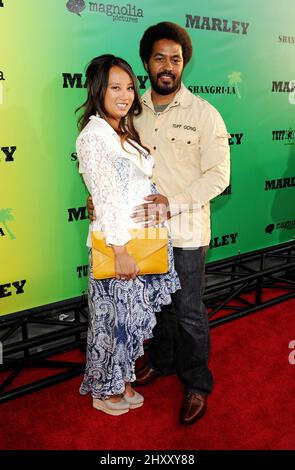 Ashley Marley and Robert Marley during the "Marley" Los Angeles ...