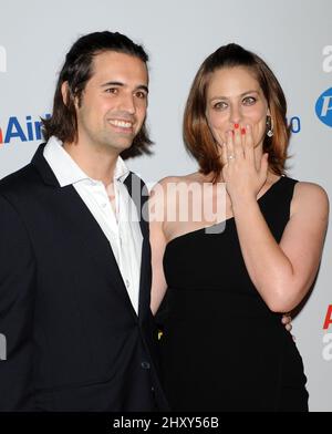 Clementine Ford and fiance Cyrus Wilcox at the 19th Annual Race To ...