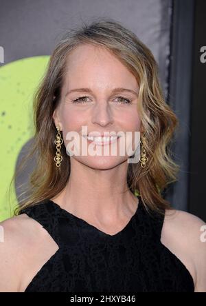 Helen Hunt attends "Savages" world premiere held at the Mann Village ...