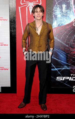 Reeve Carney attends the world premiere of "Cats" at Alice Tully Hall ...