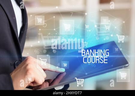 Young person makes a purchase through a tablet Stock Photo - Alamy