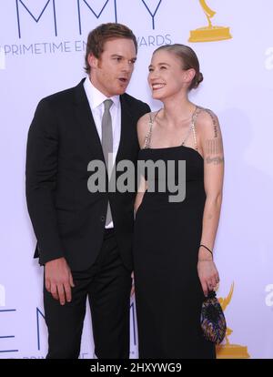 - Michael C Hall at the Emmy Awards at the Nokia Theatre. Los Angeles ...