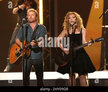 Dierks Bentley and Kimberly Perry on stage during "The GRAMMY ...