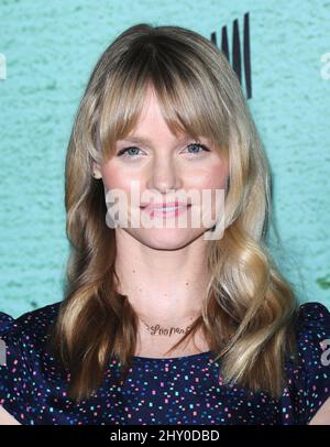 Lindsay Pulsipher attending the "Justified" Season Premiere held at ...