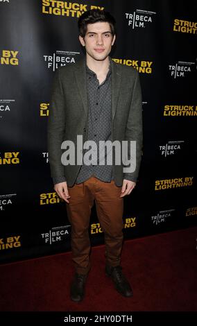 Carter Jenkins attending the premiere of "Struck By Lightning" at the ...