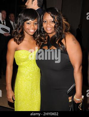 Gabby Douglas and mom Natalie Hawkins leaving the 2013 InStyle and ...