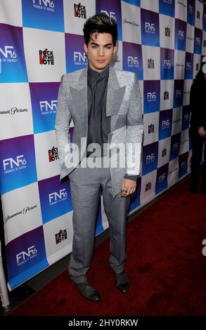 Adam Lambert attends the "Friends N Family" Pre Grammy Party held at ...