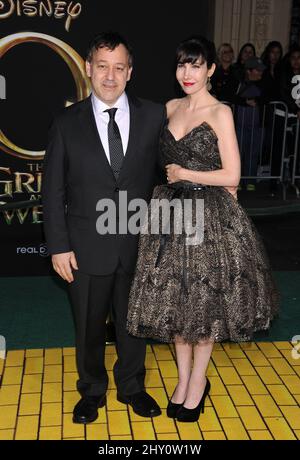 Sam Raimi and Gillian Raimi attending "Oz The Great and Powerful" World ...