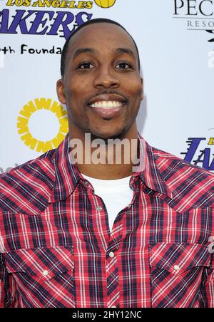 Los Angeles Lakers' Dwight Howard poses for photos at Lakers Media Day ...