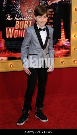 Mason Cook attending "The Incredible Burt Wonderstone" World Premiere ...
