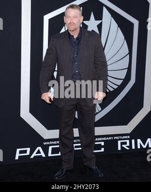 Max Martini attending the Pacific Rim premiere in Los Angeles, CA, USA ...