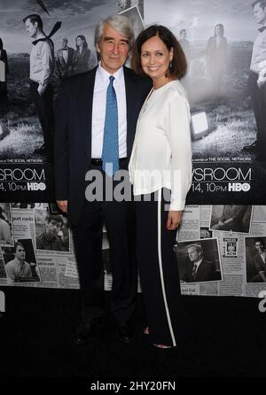 Sam Waterston & wife Lynn attending HBO's "The Newsroom" Season Two ...