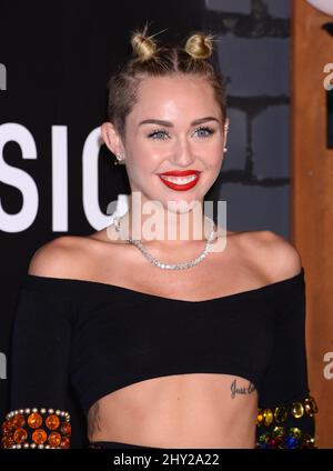 Miley Cyrus attending the MTV Video Music Awards 2013 at The Barclay ...