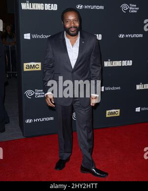 Chad Coleman attending the premiere of season four of The Walking Dead ...