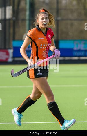 EINDHOVEN, 13-03-2022, HC Oranje-Rood, Tulp Hockey Hoofdklasse Heren ...