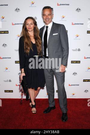 Cameron Daddo & Alison Brahe attending the 2014 G'Day USA Los Angeles ...