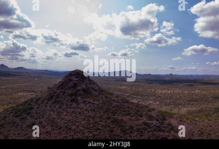 Scenery of the Tonto National Forest with Hohokam ruins, hillfort ...