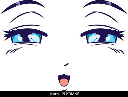anime girl thinking Stock Vector Image & Art - Alamy
