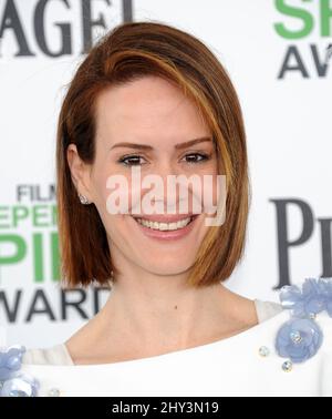 Sarah Paulson attending the Film Independent Spirit Awards 2014 Stock ...