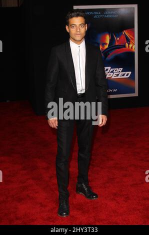 Rami Malek attending the "Need For Speed" U.S. premiere held at the TLC ...