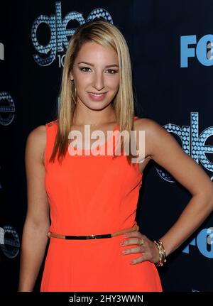 Vanessa Lengies arriving for the 100th Episode Celebration of Glee held ...