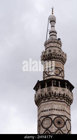 Omawi Mosque in the old district of city of Syria, Damascus Stock Photo ...
