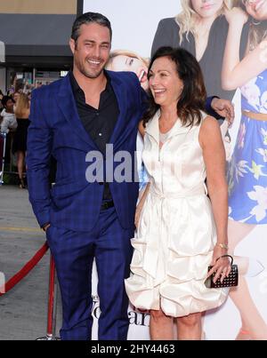 Taylor Kinney & Pam Kinney arriving for the premiere of The Other Woman ...