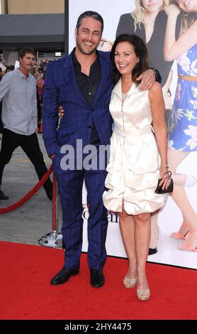 Taylor Kinney & Pam Kinney arriving for the premiere of The Other Woman ...