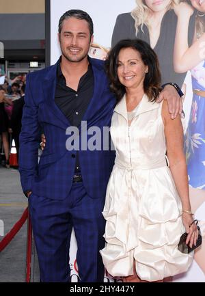 Taylor Kinney & Pam Kinney arriving for the premiere of The Other Woman ...