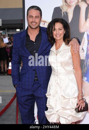 Taylor Kinney & Pam Kinney arriving for the premiere of The Other Woman ...
