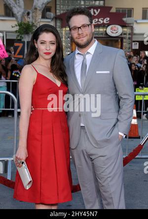 Seth Rogen attending the world premiere of 'Neighbors' in Los Angeles ...