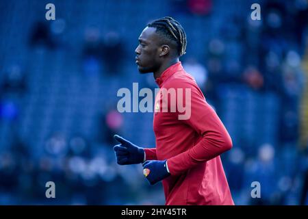 Udine, Italy. 13th Mar, 2022. Roma's Chris Smalling portrait during ...