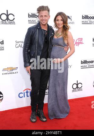 Ryan Tedder & Genevieve Tedder attends the Billboard Music Awards at ...