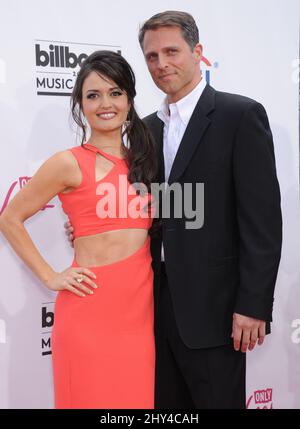 Danica McKellar & Mike Verta arriving for the 2014 Billboard Music ...