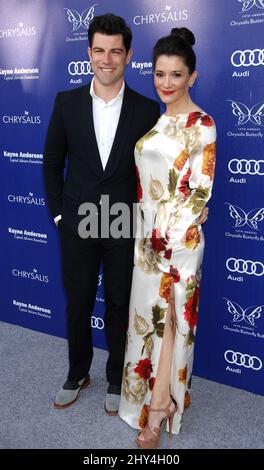 Max Greenfield and Tess Sanchez arriving for the Family Equality ...