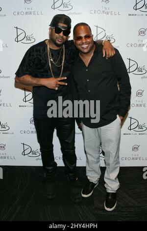 The-Dream, Tricky Stewart attending Drai's Beach Club & Nightclub ...
